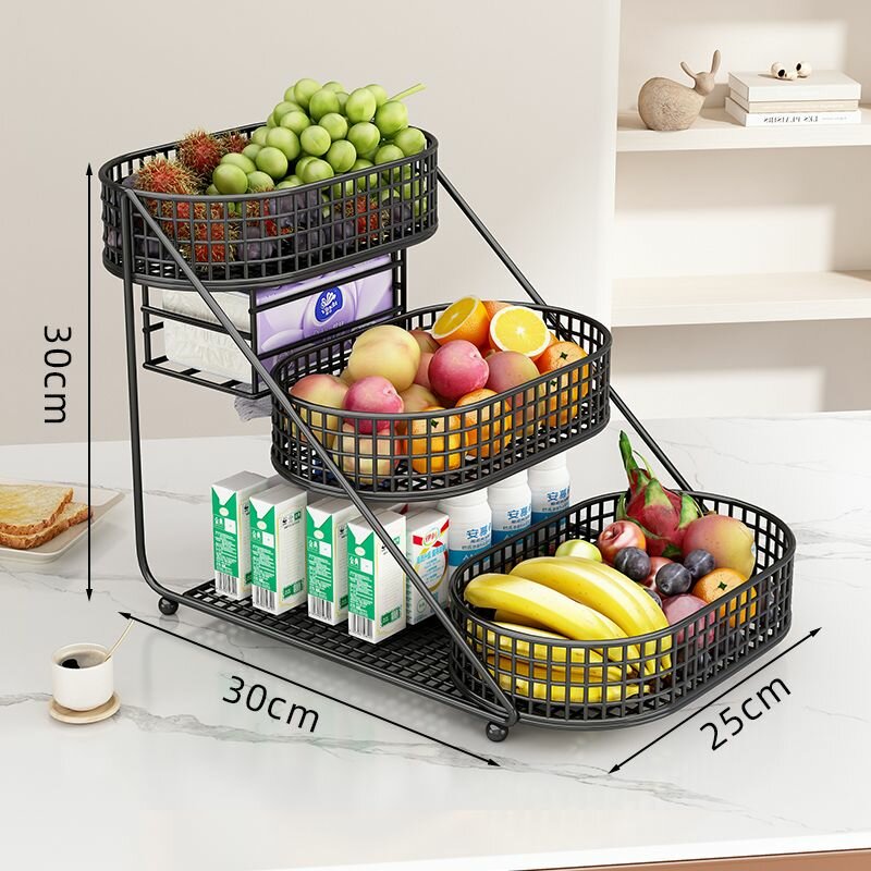 Фруктовая тарелка для гостиной, кофейный столик, домашняя тарелка, многослойная стойка для хранения, демонстрационная тарелка, легкая роскошь, высококачественная корзина