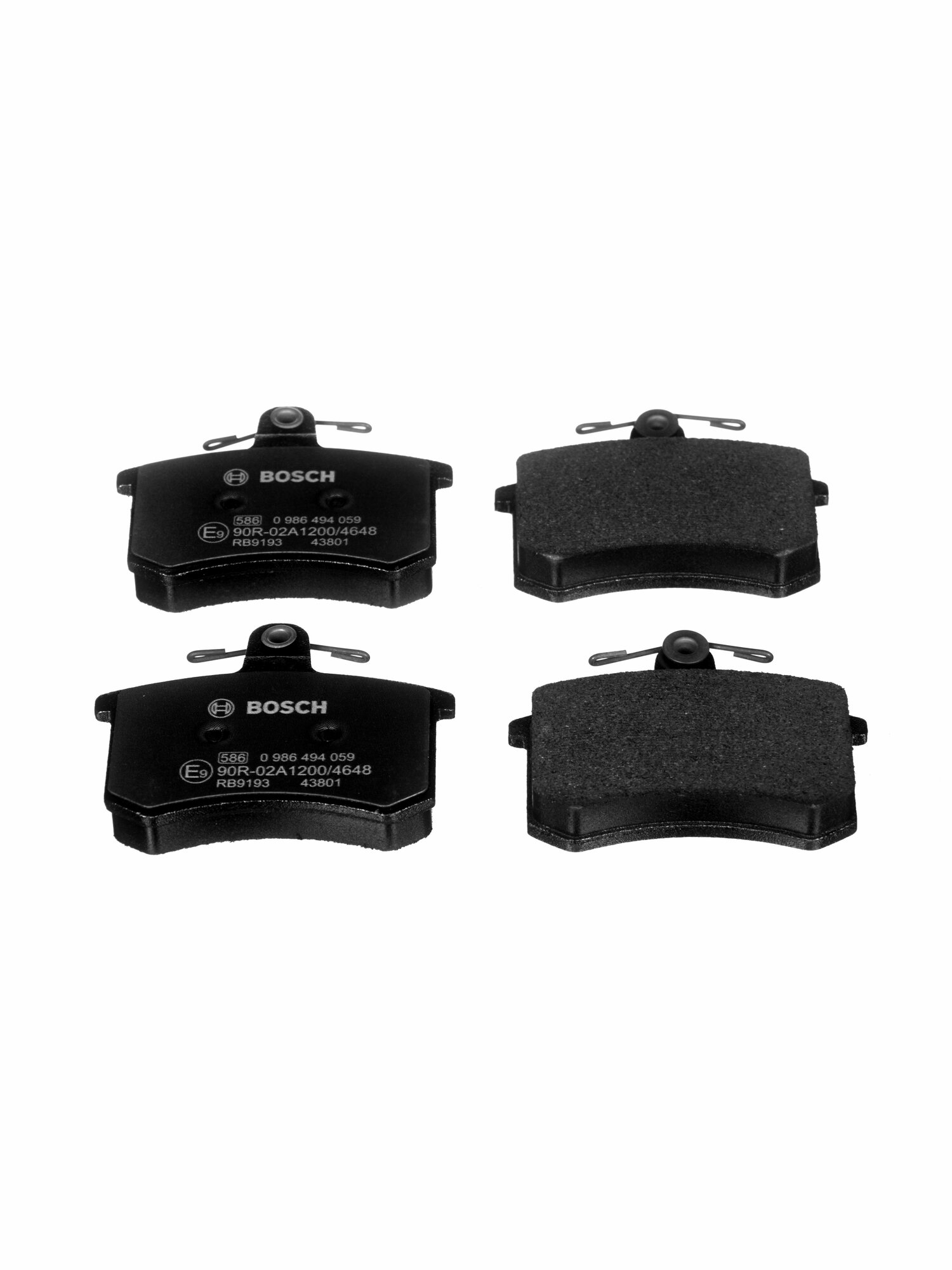Колодки тормозные дисковые задние BOSCH (0 986 494 059)