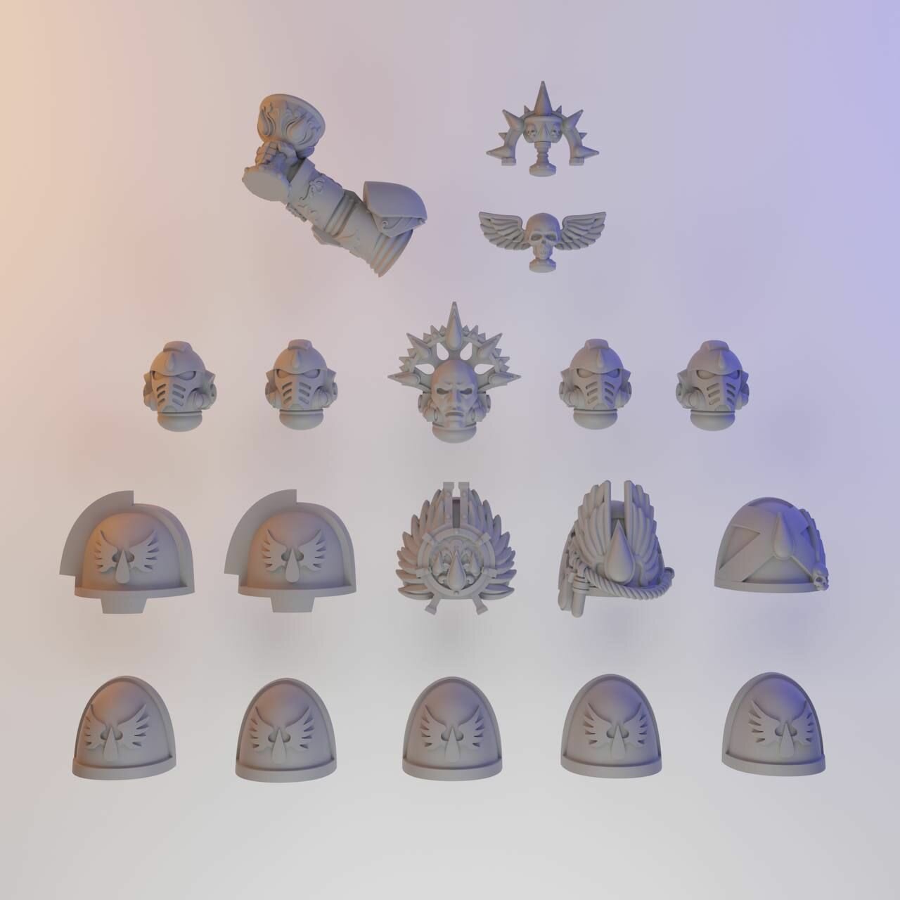 Warhammer 40000 Blood Angels Upgrade Pack / Набор миниатюр для настольной игры