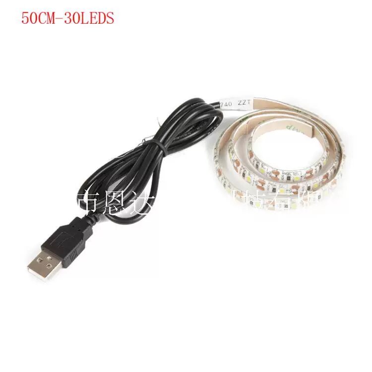 Светодиодная лента 50см USB белый - маленькая, яркая для личного использования