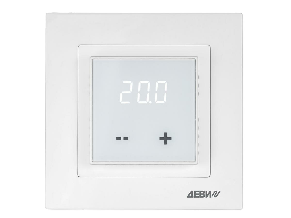 Терморегулятор для теплого пола деви 16 А, программируемый, сенсорный