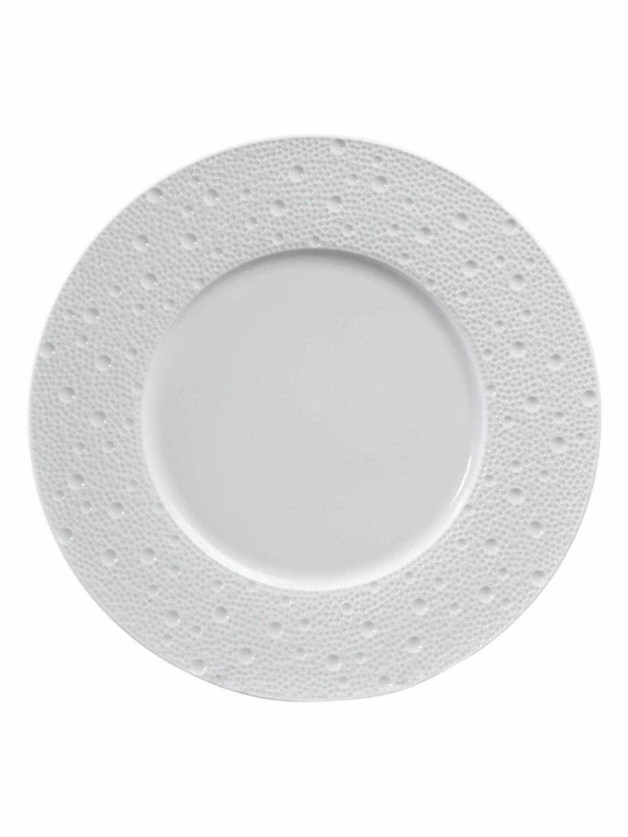 Тарелка обеденная Home Chef Meteorite 25,5 см, фарфор, цвет белый