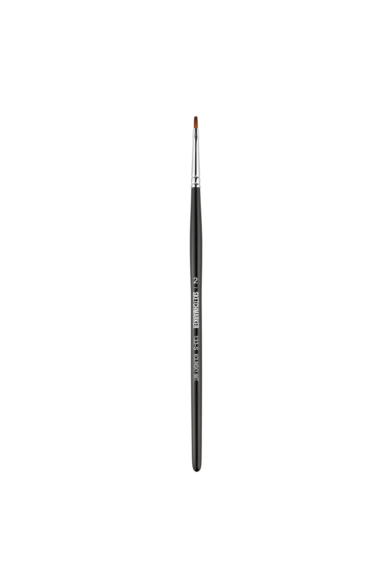 Кисть Sketchmarker Серия 133 синтетика под колонок плоская ручка короткая №2