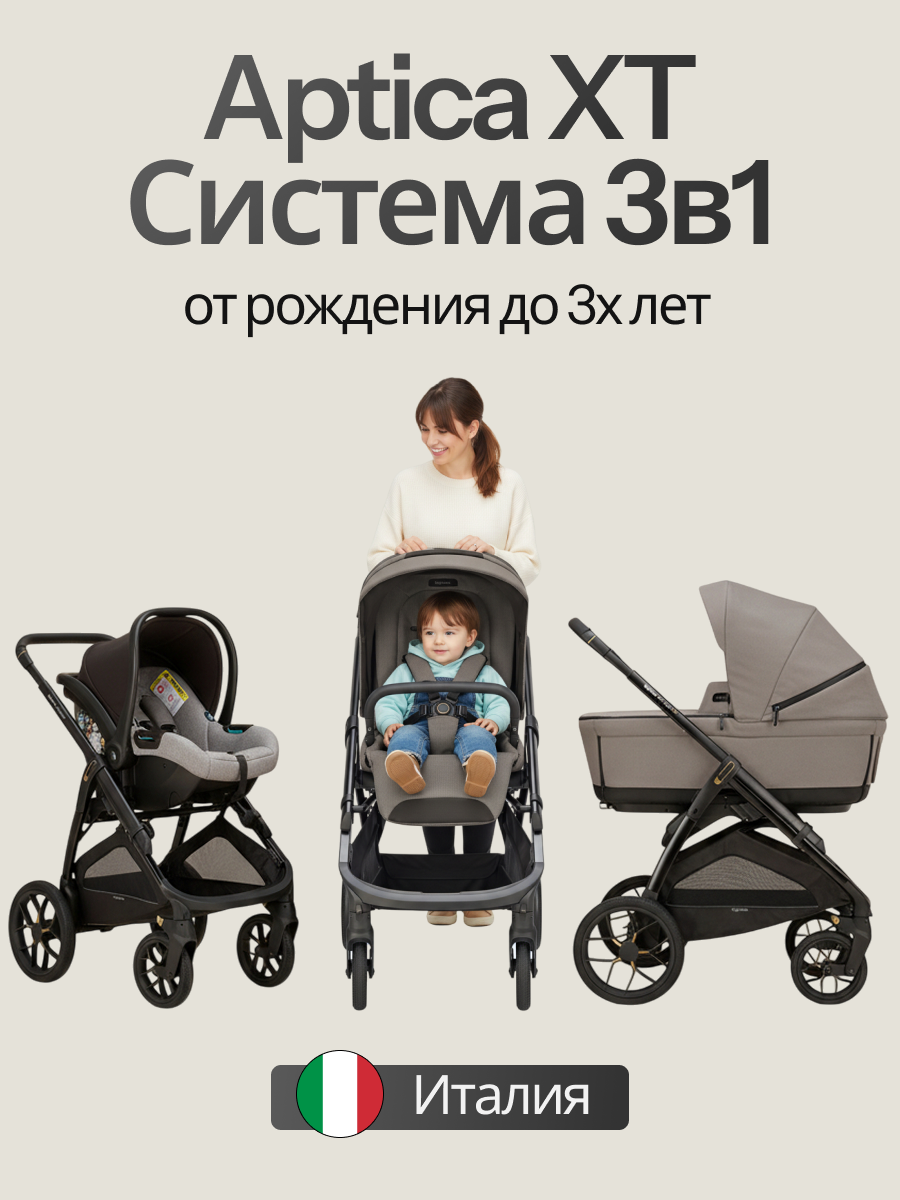 Коляска 3 в 1 Inglesina Aptica XT Darwin i-Size Tundra Beige