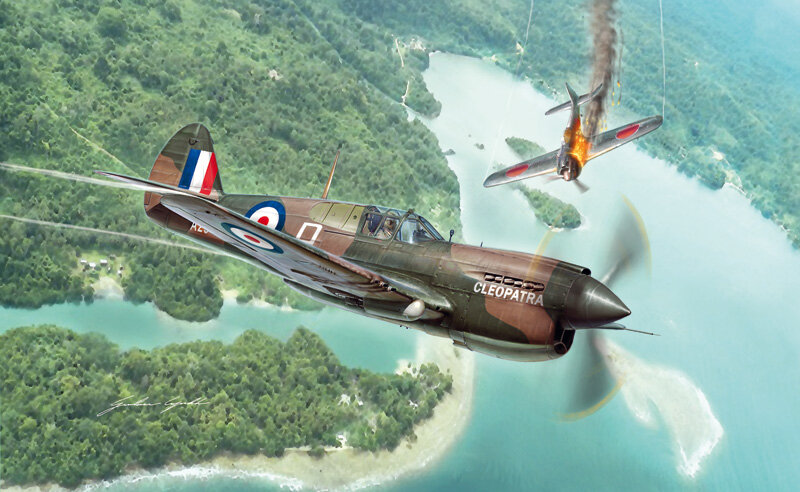 2795 Italeri Самолет P-40 E/K Kittyhawk 1/48