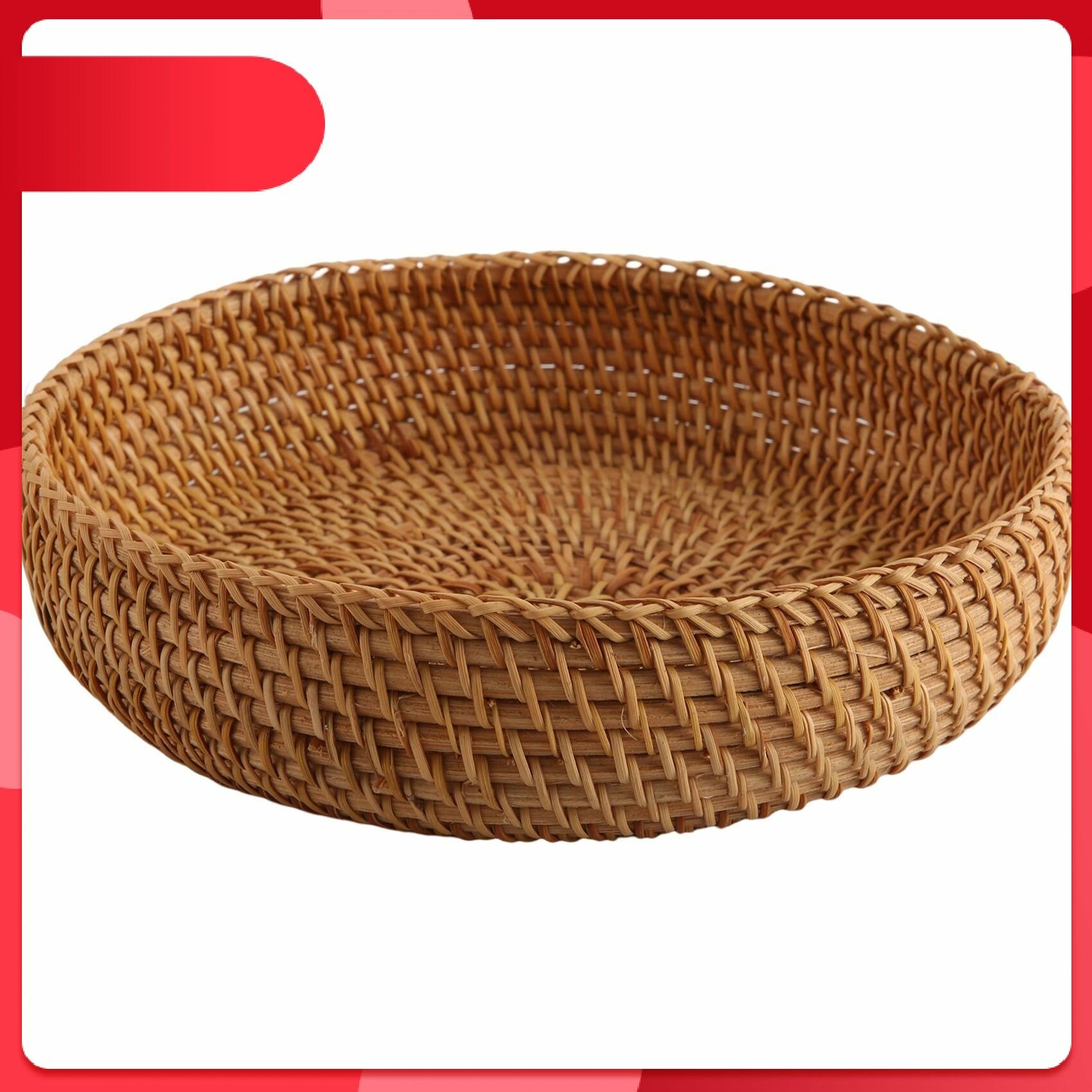 Эксклюзивная хлебница ручной работы из ротанга для осеннего сервира