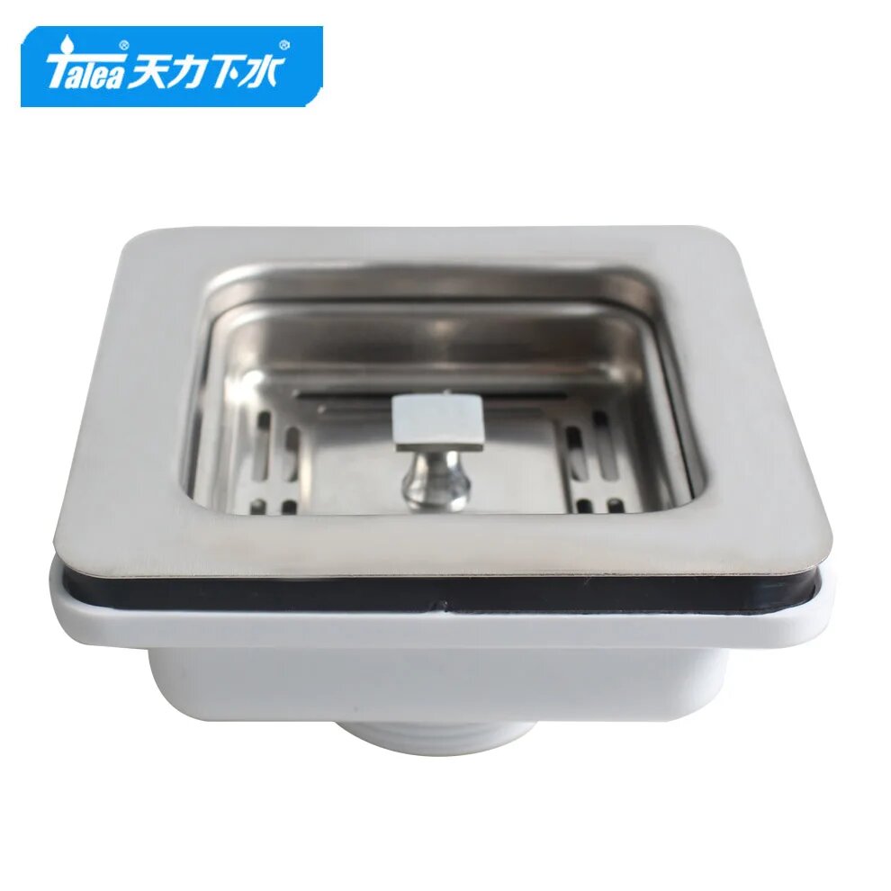 Talea Deluxe 304 Нержавеющая сталь дезодорирующий Кухня раковина одиночный фильтр закрытый сеткой слив набор квадратная сетка для раковины