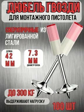 Дюбель 7.3 мм x 41 мм 100 шт.