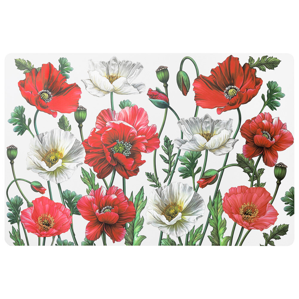 Набор подстановочных салфеток маки из 4 шт, 45х30 см KSG-771-118