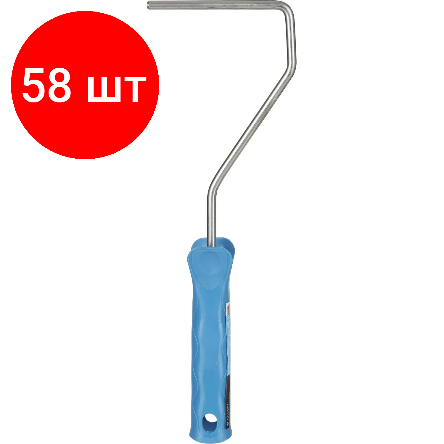 Комплект 58 штук, Ручка для валика TOPFORT 10 см бюгель 6 мм длина 29см