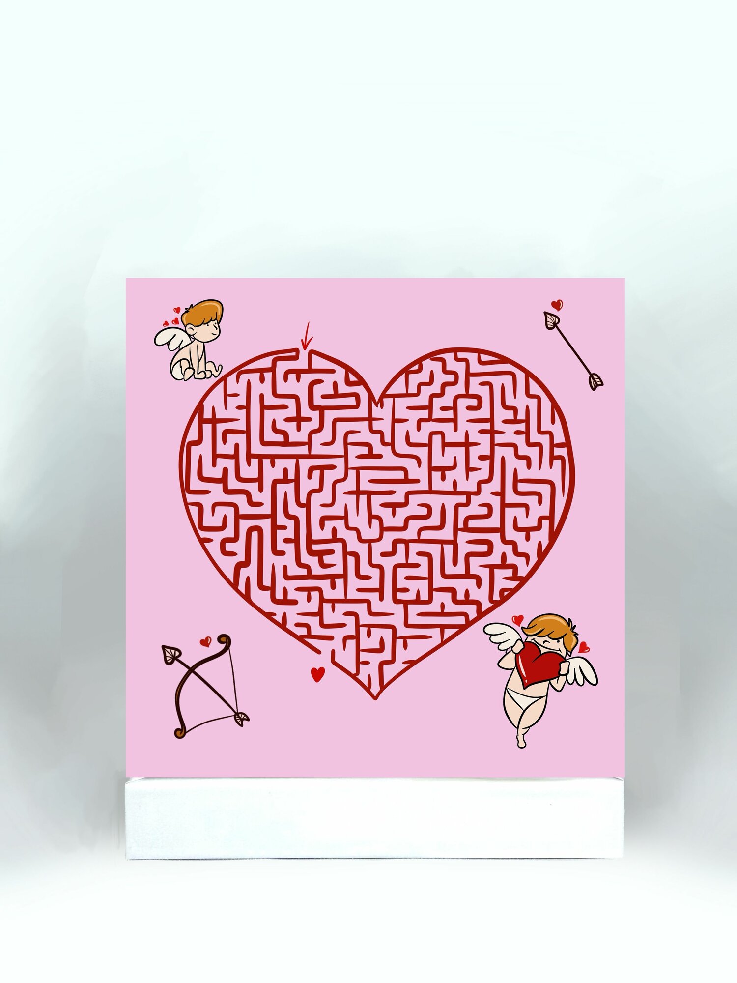 Открытка лабиринт для любимых