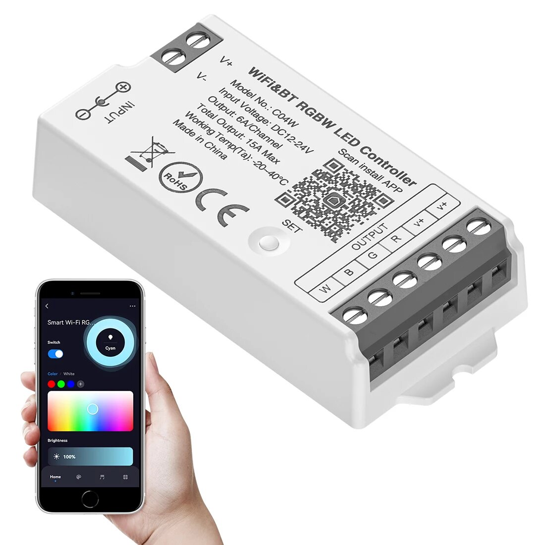 FCOB Tuya LED Controller RGBW Controller
