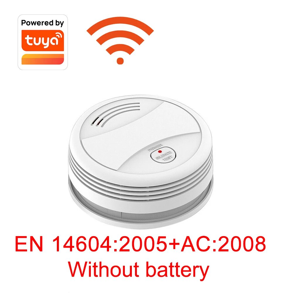 Смарт-детектор дыма ZSVIOT для умного дома Tuya 80 дБ WiFi Version A