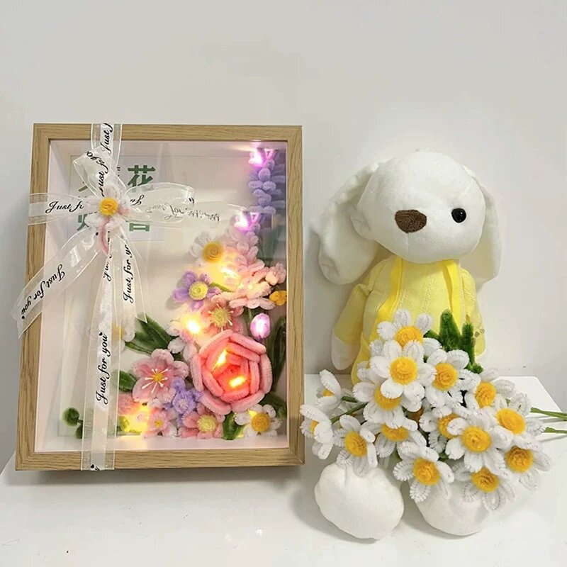 Готовая рамка с цветами Joy Seeing Flowers для подарков на день рождения и Рождество