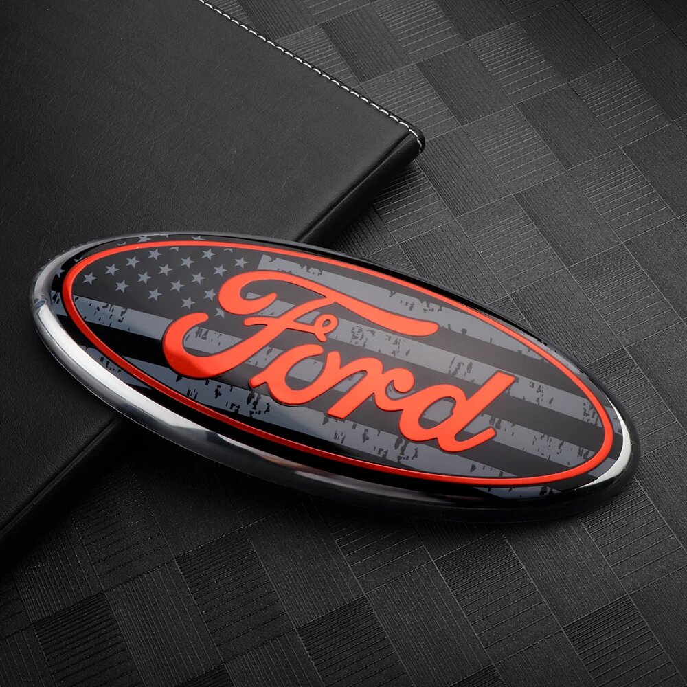 Наклейка Ford с флагом США, 14.5x5.8cm, цвет G