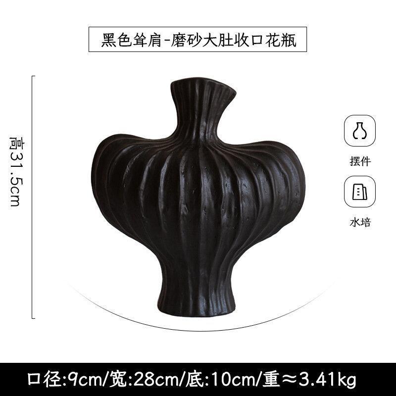 Французский стиль белая керамическая ваза для украшения гостиной, настольная домашняя винтажная арт-декорация, композиция из сухих цветов в стиле шраг