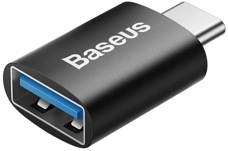 Адаптер-переходник Baseus Ingenuity Series Mini OTG Adaptor Type-C to USB-A 3.1 Black (ZJJQ000001)