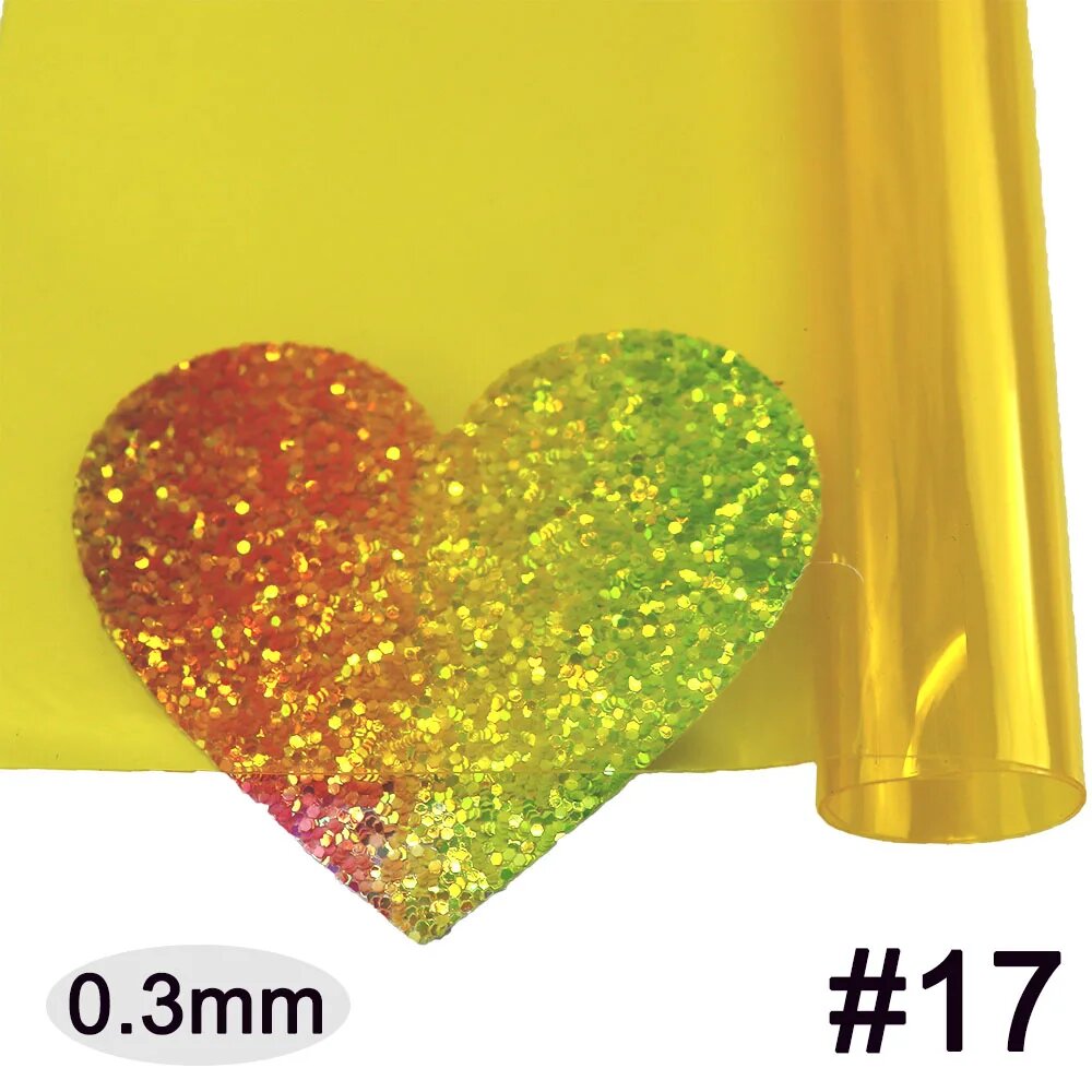 ПВХ пленка с глиттером #17, 0.3 мм, Цвет: BH050 - 17