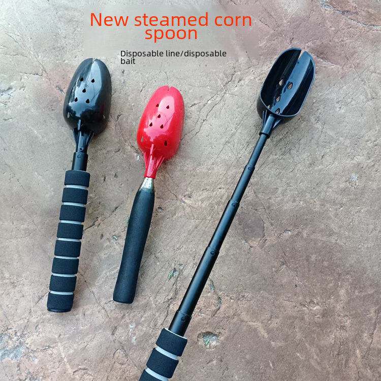 Оптовый мини-ложка для создания гнезда, устройство для создания гнезда для рыбалки, портативное устройство для создания гнезда из алюминиевого сплава, ложка для бросания приманки, телескопическое рыбацкое снаряжение дальнего действия (телескопическая