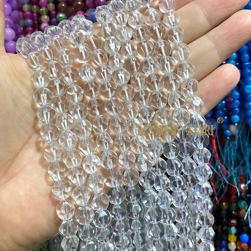 LUOMAN XIARI Бусины из натурального камня с белым опалом 10 мм