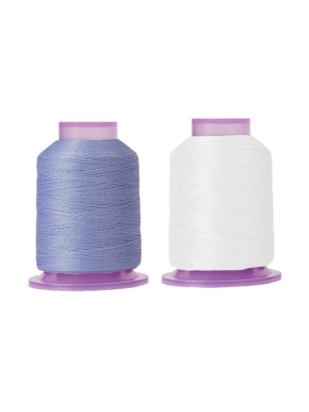 Меняющая цвет пряжа по 550 ярдов на катушку для швейной машины ручной строчки