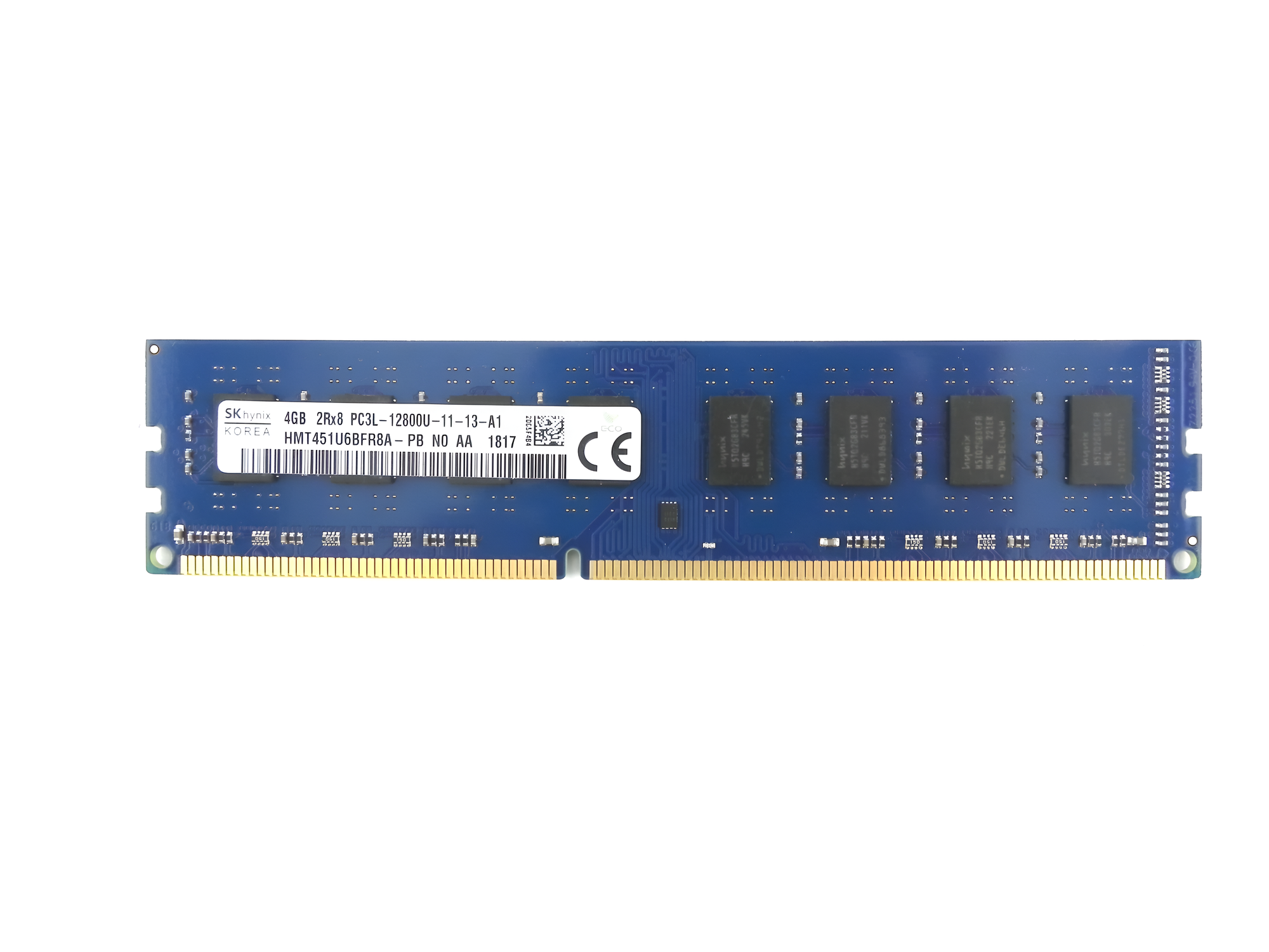 Модуль памяти DIMM DDR3L 4Gb, 1600Mhz, Hynix (HMT451U6BFR8A-PB)