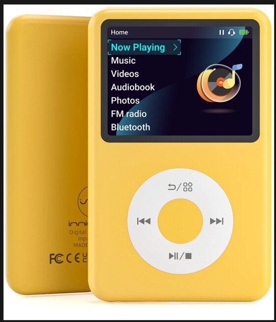 MP3-плеер с Bluetooth экраном Hi-Fi 128 ГБ FM тюнер тачскрином для студентов и детей качественный звук