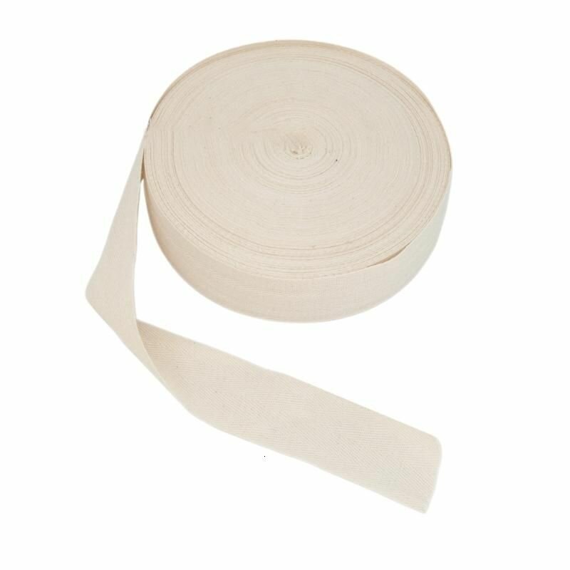 Хлопковая тесьма из твила, - Грязновато - белый утолщенный