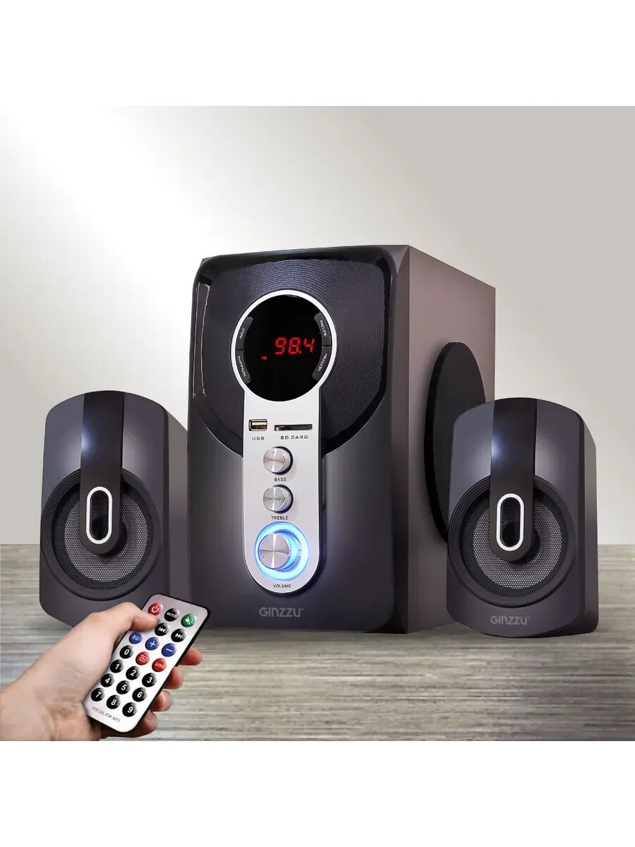 Акустическая система GM-405 2.1 с Bluetooth 20Вт + 2х10Вт