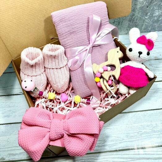 Подарок на рождение малыша/ Подарочный набор на выписку для девочки