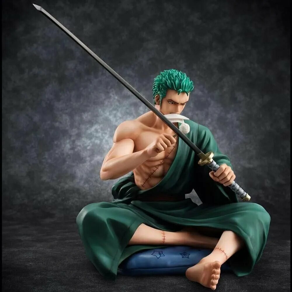 Аниме фигурка Ван Пис/One Piece. Roronoa Zoro/Зоро, Включая меч (18см, пакет)