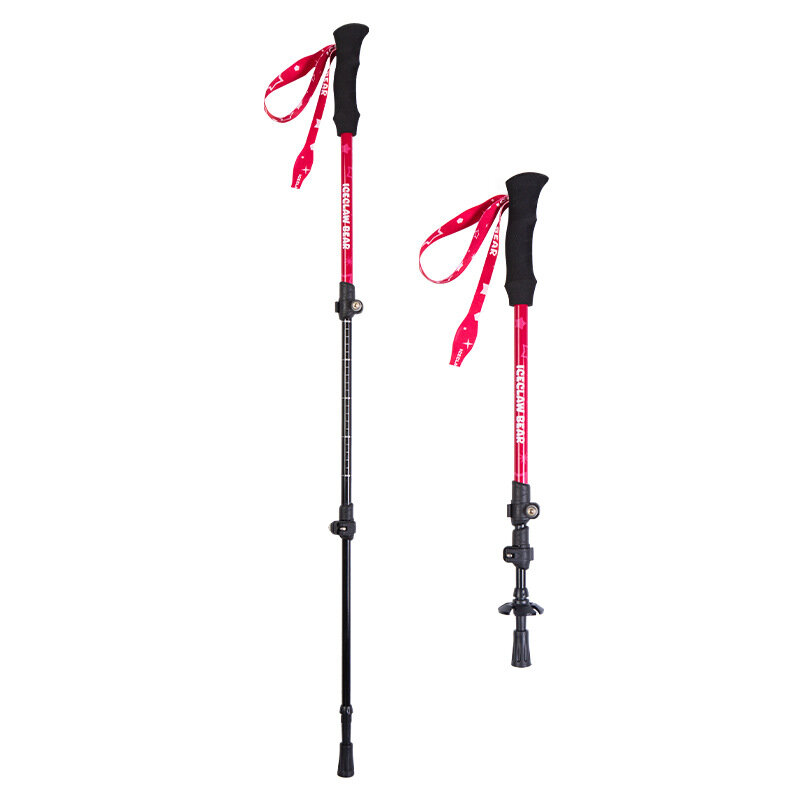 [Завод] Детская треккинговая палка из углеродного волокна, телескопическая, портативная, ультралегкая, складная, для ходьбы, альпинизма и походов