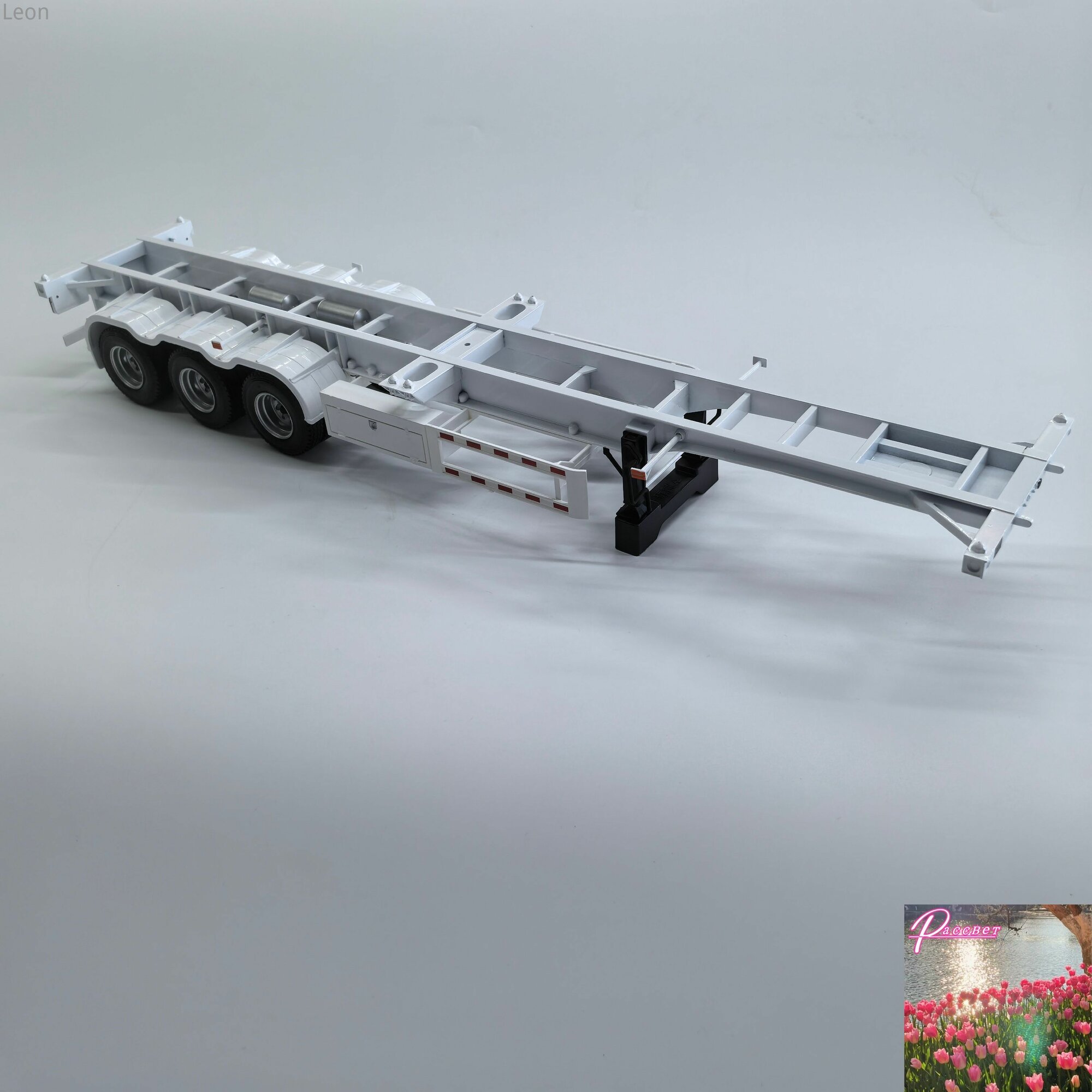 1:24 Цинковый сплав Модель прицепа 40 футов