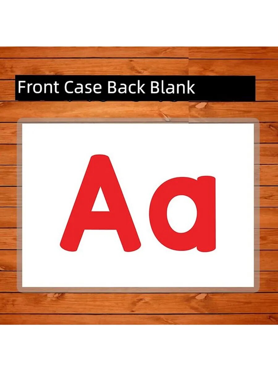 Цветные карточки английского алфавита, 26 букв, А4