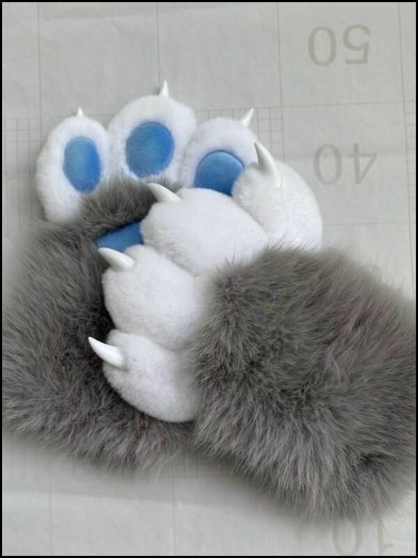 Перчатки с лапами животных Мягкие перчатки лапки кошки