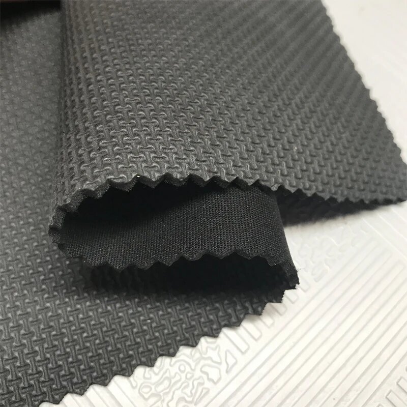 Неопреновая ткань SBR для пошива 135 см Черный, 2mm, Black