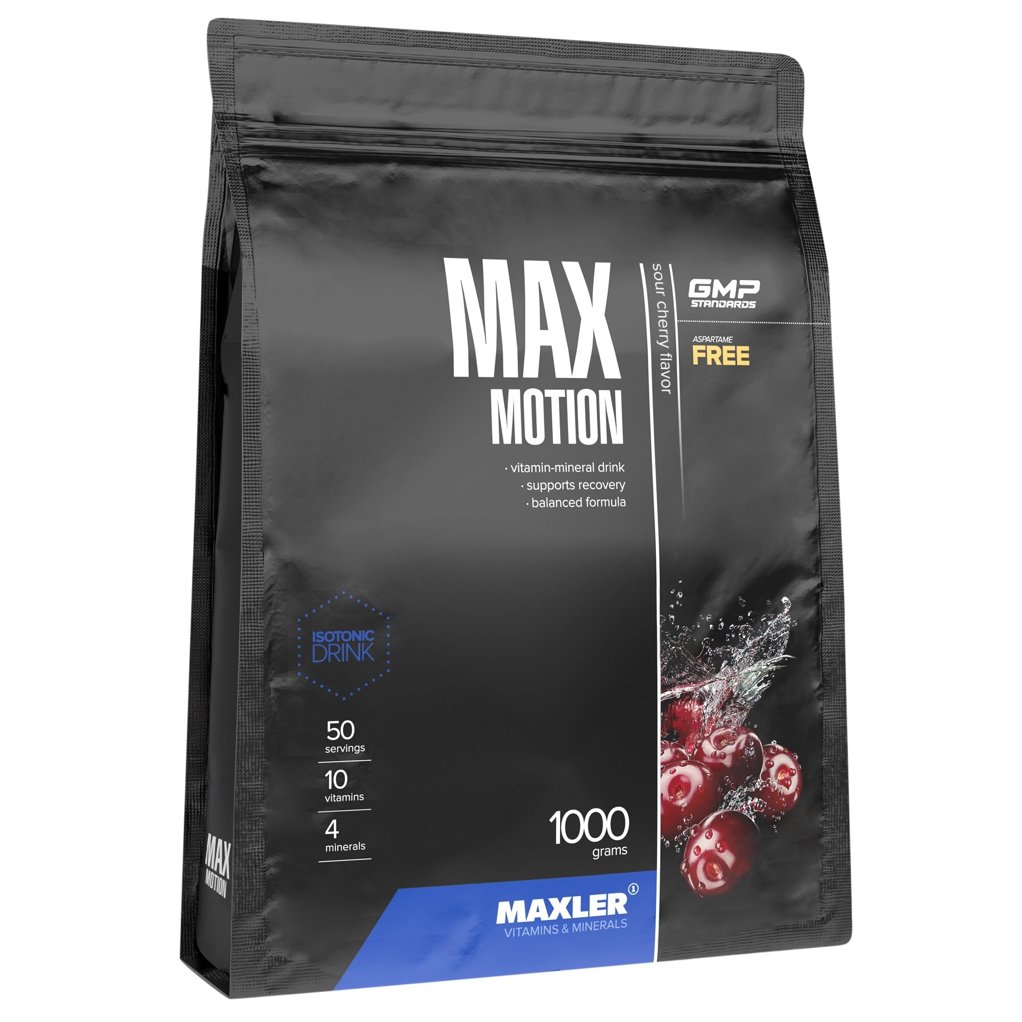 Изотоник порошок Витаминно-минеральный комплекс Max Motion 1000 гр. (Maxler) Вишня