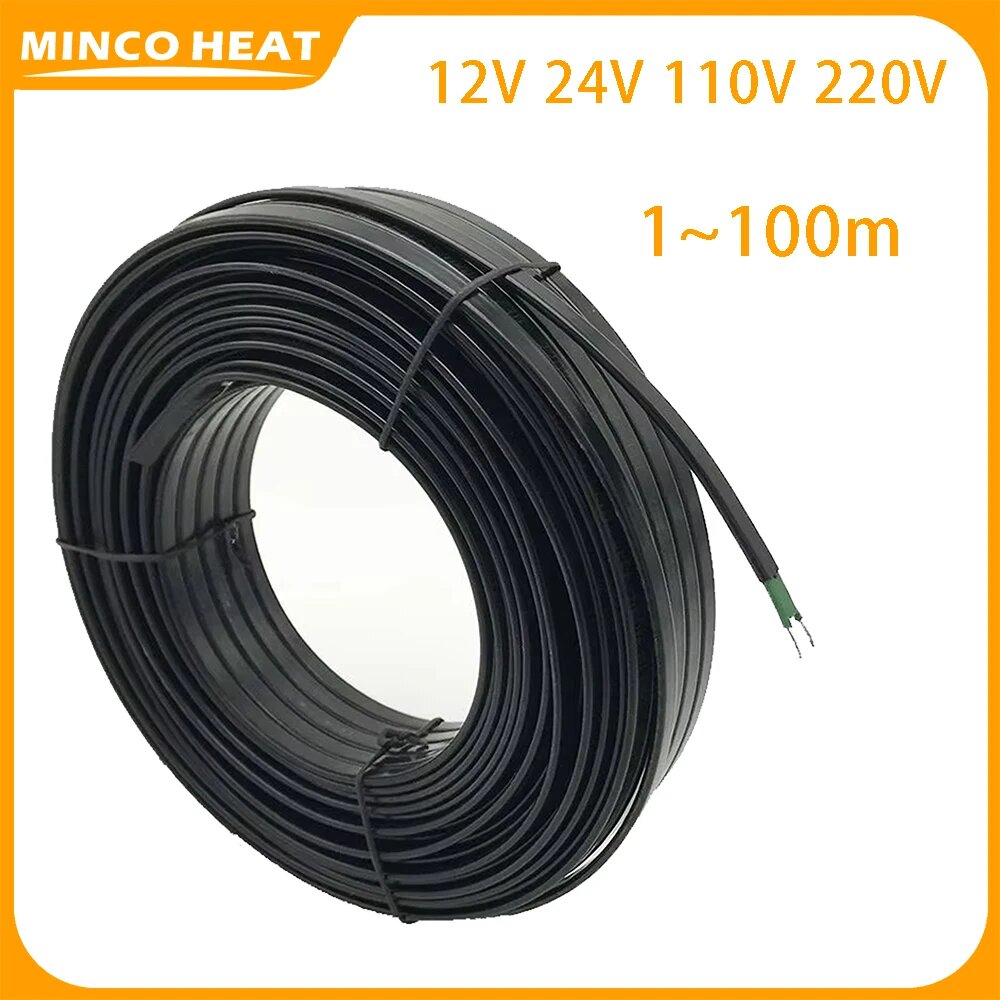 Minco DXW-J 730 саморегулирующийся нагревательный кабель 12/24/110/220В 12V 15W, 15m