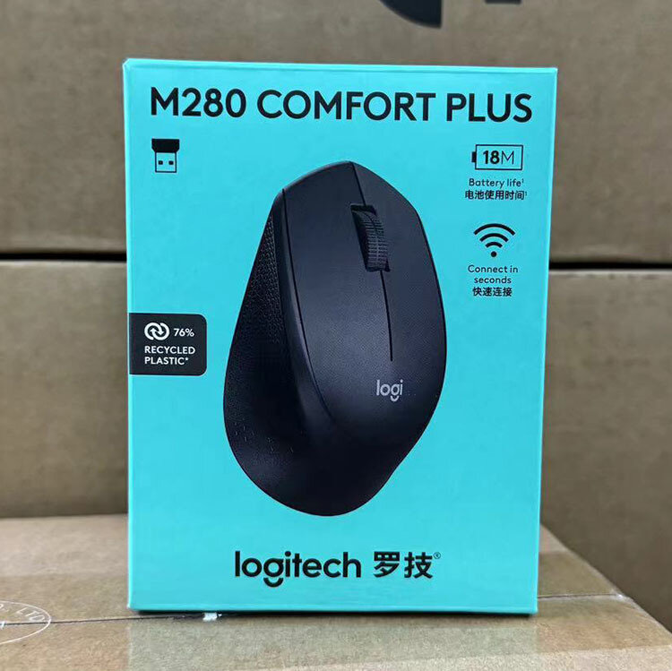 Оригинальная беспроводная мышь Logitech M275/M280, удобная для офиса и домашнего использования, 2.4G, гарантия, оптовая продажа