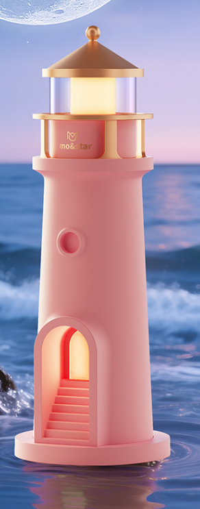 DINGXIAN Лампа-проектор «Лунный маяк» с ПДУ, 3D ночник, проекция звезд и луны, перезаряжаемый светильник для детской комнаты