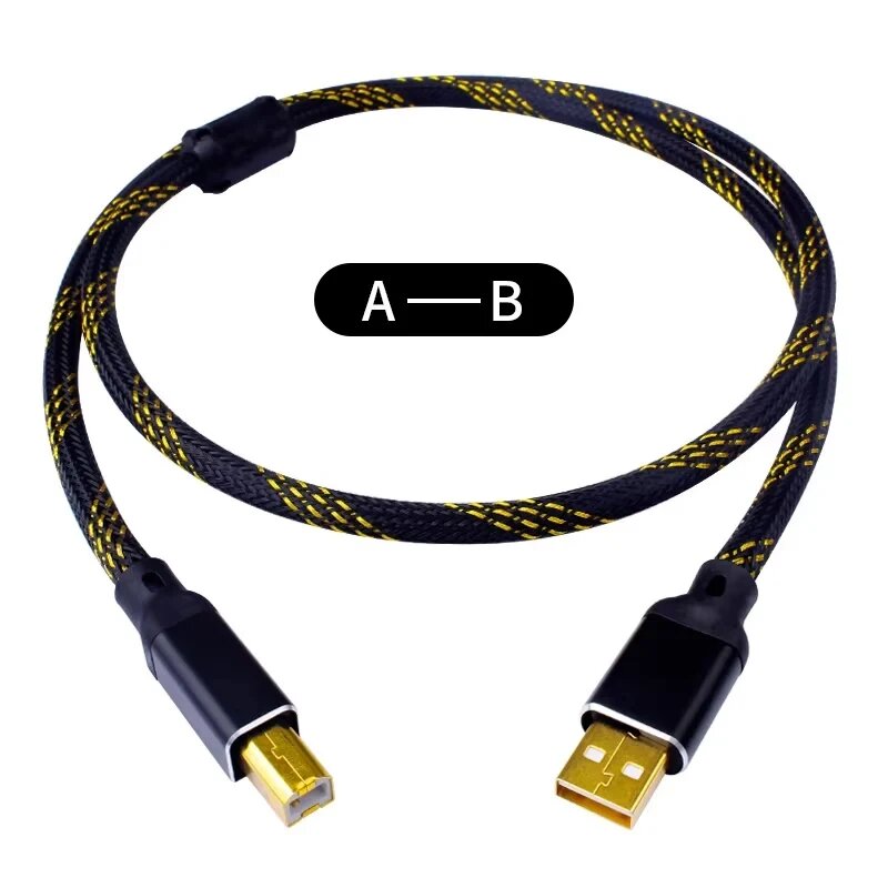 YYAUDIO USB-аудиокабель 6N OFC A-B, 2 м