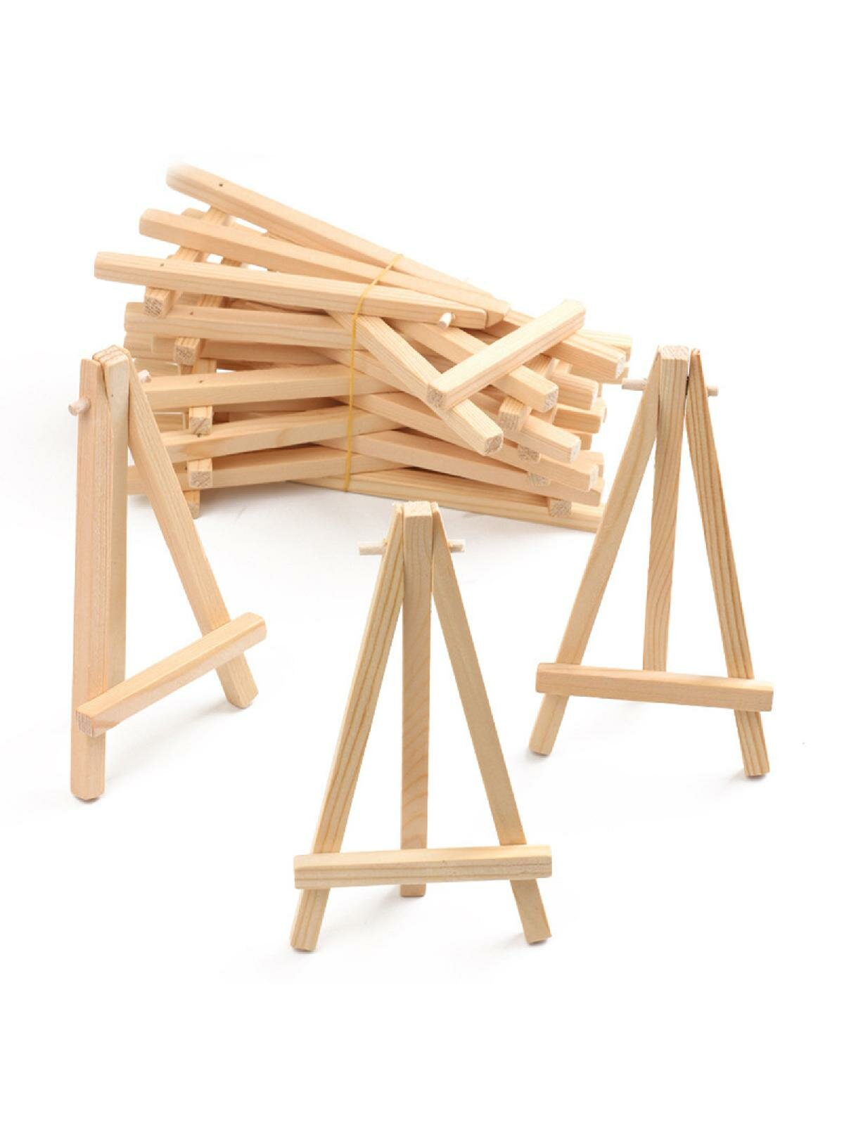 10 шт. Мини-настольный Держатель для мольберта Регулируемый Деревянный Штатив Держатель для дисплея