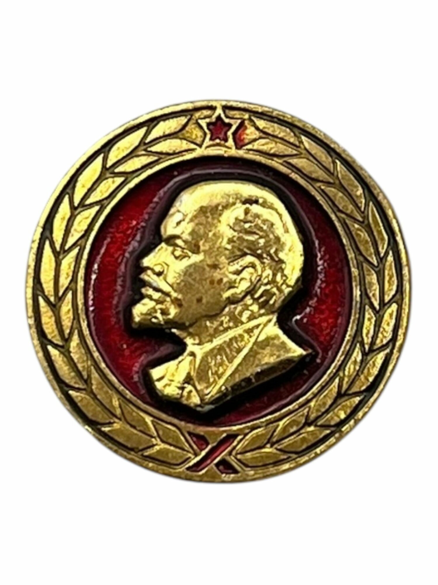 Советский винтажный значок, В. И. Ленин, сделано в СССР