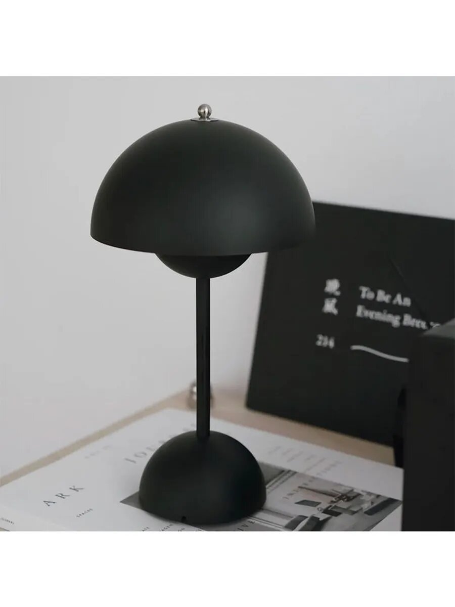 Ретро лампа (сенсор, черный матовый)