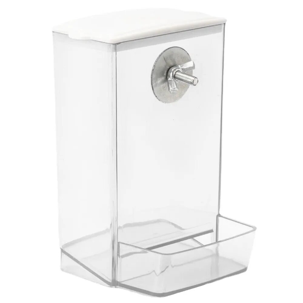 Коробка для корма птиц Parrot-Прозрачная, Кормушка для птиц, грызунов, Пластик, Прозрачный