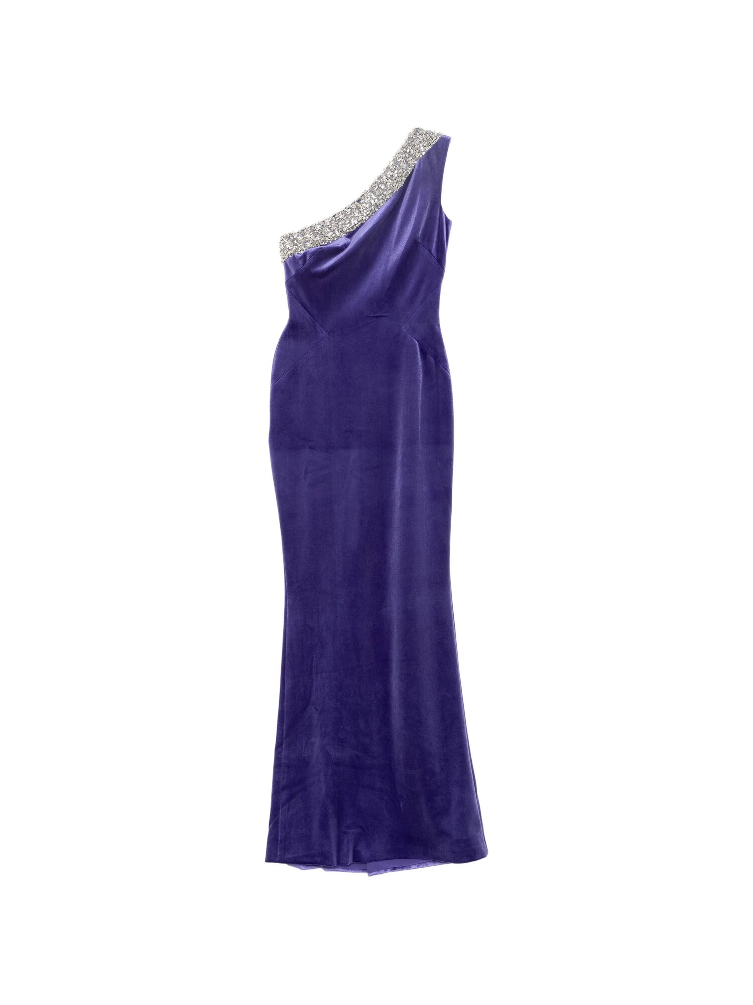 Платье Crystal embellished one-shoulder dress