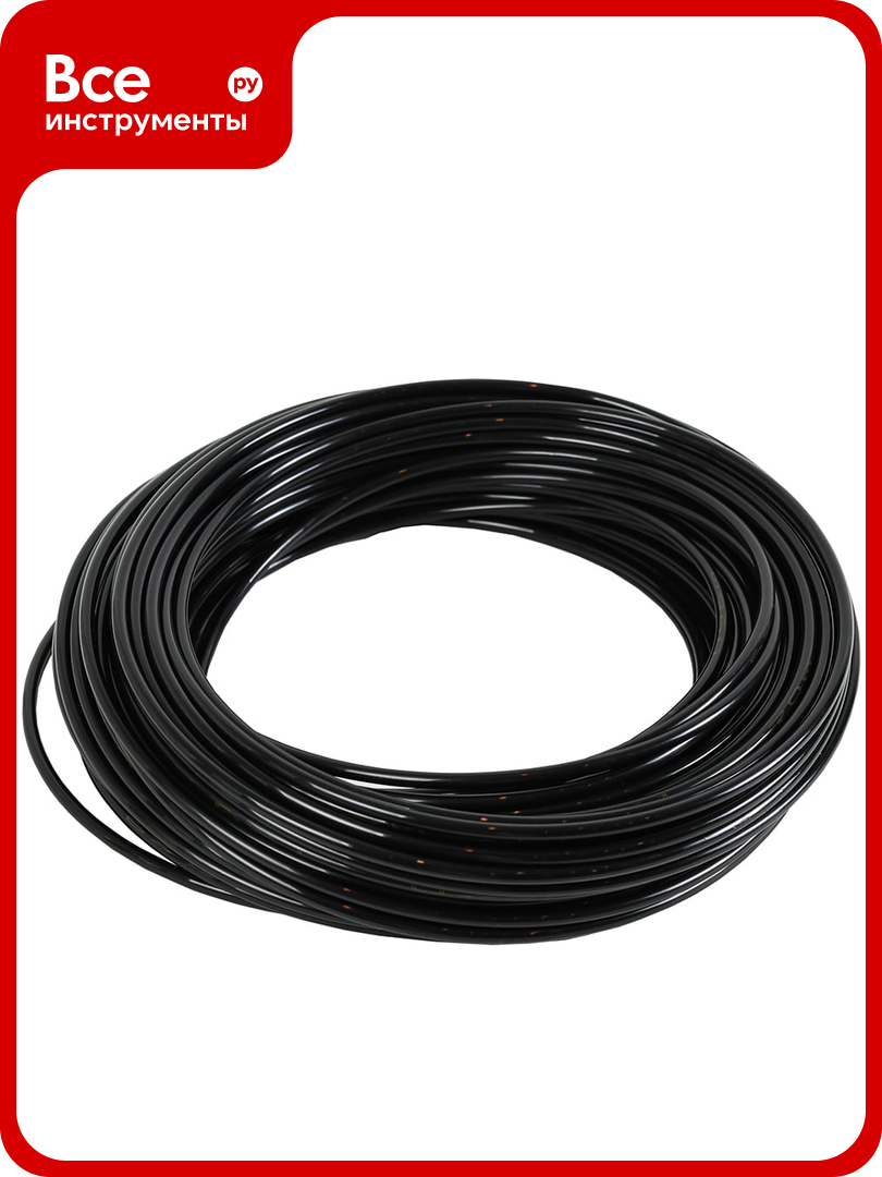 Трубка Крал ПВХ d=6x1мм (PA6) черная (50м) 3771 — гибкая трубопроводная система для водоснабжения и вентиляции