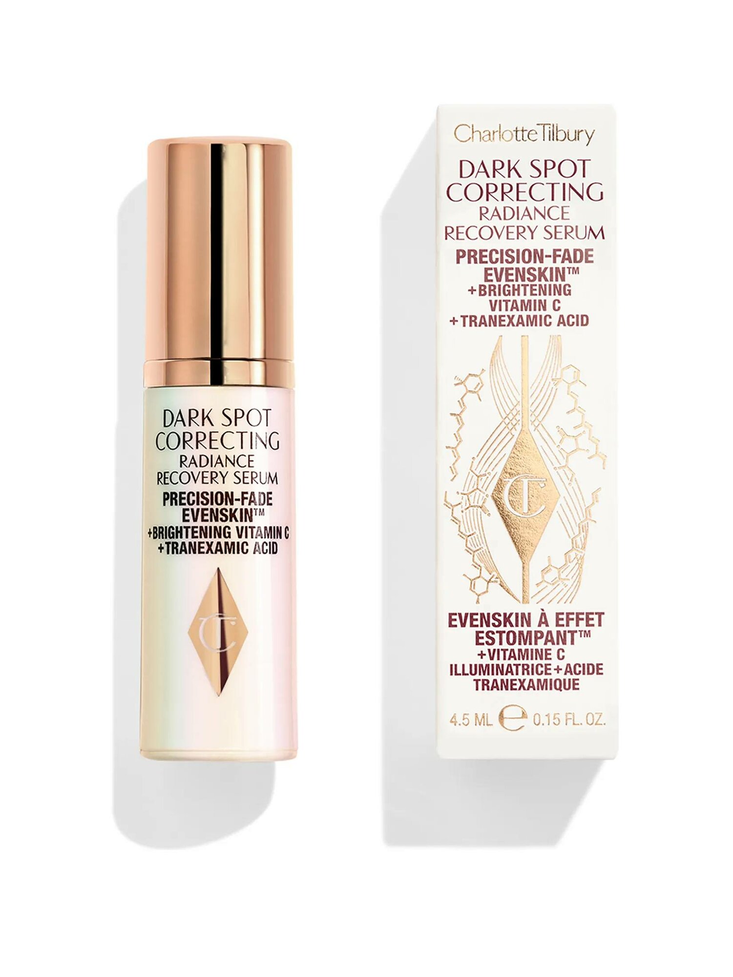 Charlotte Tilbury Dark Spot Correcting Radiance Recovery Serum Сыворотка для ухода за кожей, 4.5 мл