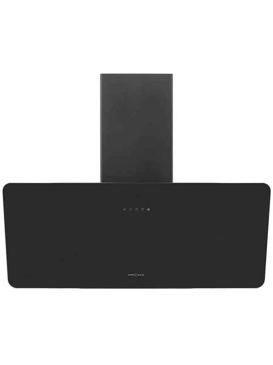Вытяжка каминная Krona LIORA 900 черный, 600 м³/ч, 38–52 дБ, таймер, антивозвратный клапан