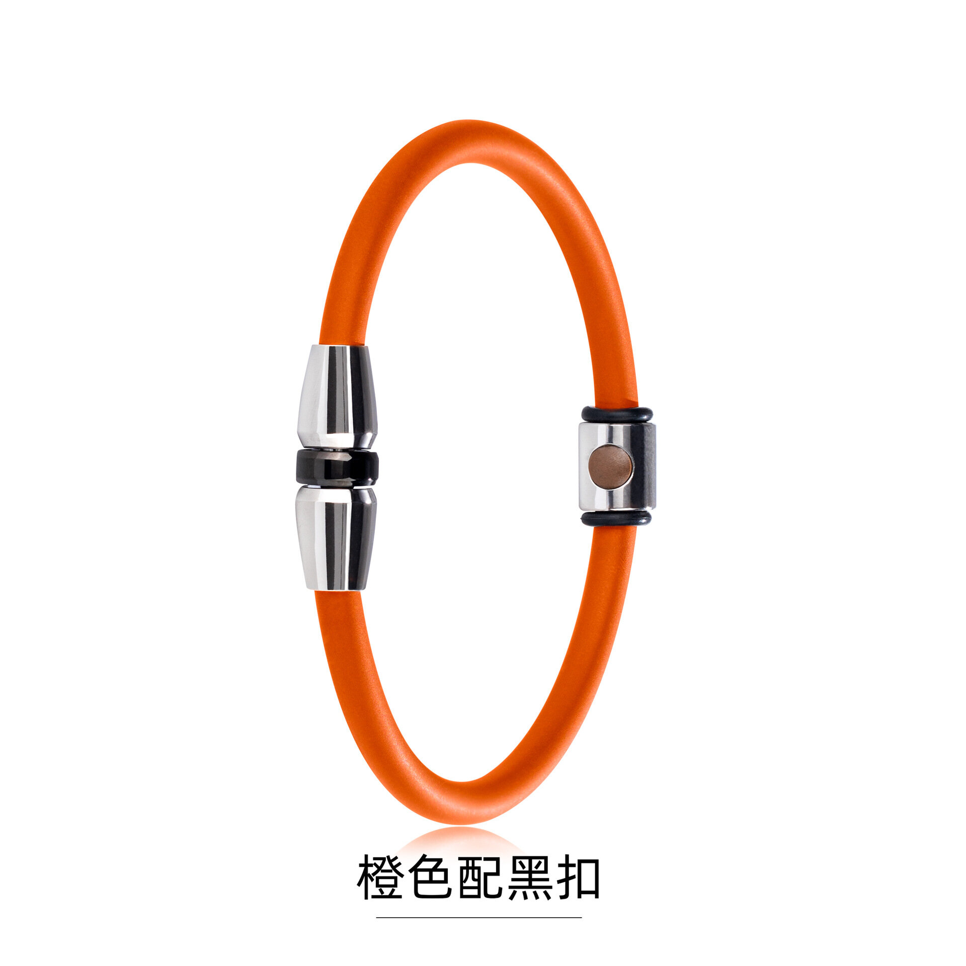 2026 Модный антистатический браслет, силиконовый браслет с отрицательными ионами, унисекс, энергетическое украшение, магнитная застежка, наручный браслет